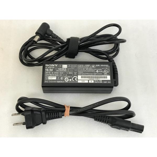 SONY ACアダプター 19.5V=2A VGP-AC19V57 ソニーノートPC用 ACアダプタ Sony laptops AC adapterINPUT:100〜240VOUTPUT:19.5V=2A付け品：メガネケーブルあり中古動作...