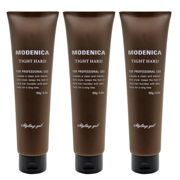 MODENICAは、高い美容意識を持つ男性に向けたスタイリング料。〜男も美しく いつもいつまでも〜 をコンセプトに、男性の髪を守り、スタイルアップをサポートするために生まれました。モデニカ タイトハードジェルタイトにまとめた弾力性のあるヘア...