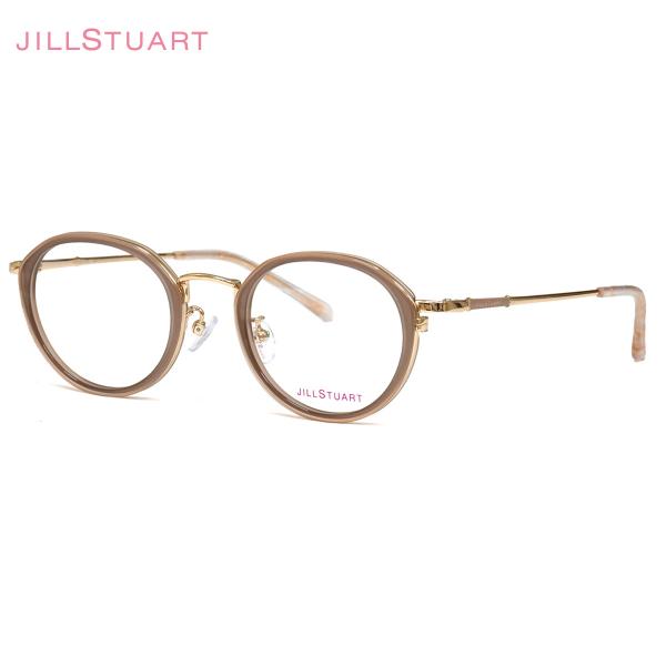 ブランド名：ジルスチュアート ( JILL STUART )型番：05-0014 01 47サイズフレームカラー：クリアグレージュ/ゴールドレンズ:デモレンズ鼻パッドの調整：可能レンズシェイプ分類：ボストンフレームタイプ分類：フルリムフレー...