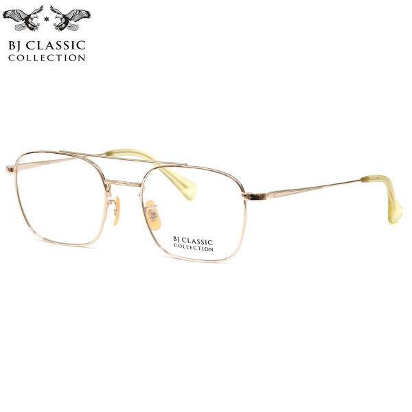 ブランド名：BJ CLASSIC COLLECTION ( BJクラシックコレクション )型番：PREM-149ET 1 50サイズフレームカラー：ゴールドレンズ:デモレンズ鼻パッドの調整：可能レンズシェイプ分類：ウェリントンフレームタイプ...