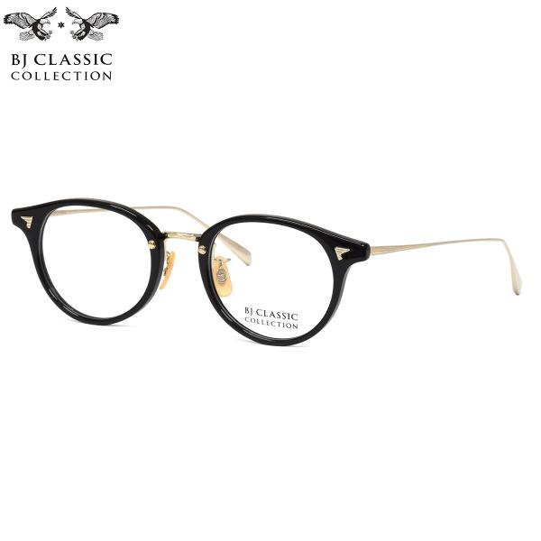 ブランド名：BJ CLASSIC COLLECTION ( BJクラシックコレクション )型番：COM-510N NT 1-1 46サイズフレームカラー：ブラック/ゴールドレンズ:デモレンズ鼻パッドの調整：可能レンズシェイプ分類：ボストンフ...