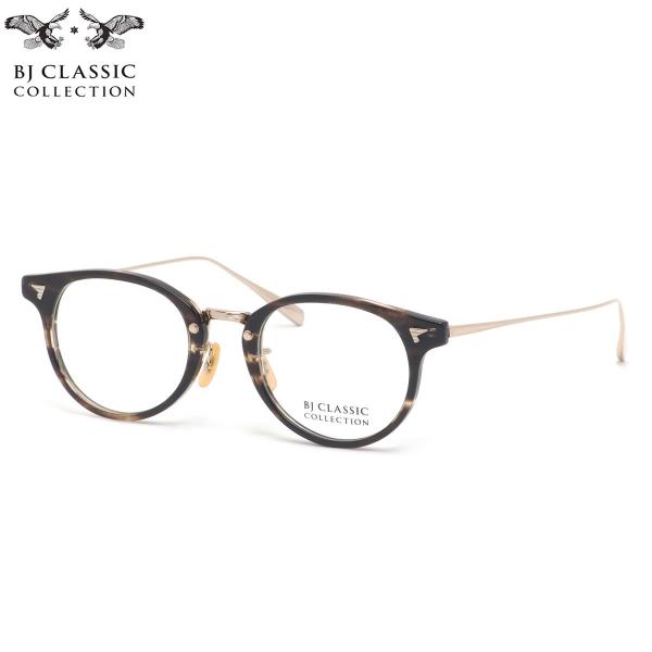 ブランド名：BJ CLASSIC COLLECTION ( BJクラシックコレクション )型番：COM-510 NT 30-1a 46サイズフレームカラー：クロササ/ゴールドレンズ:デモレンズ鼻パッドの調整：可能レンズシェイプ分類：ボストン...