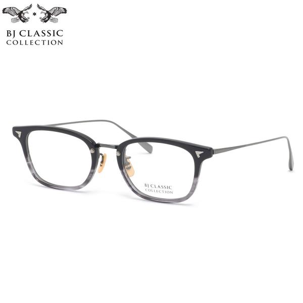 ブランド名：BJ CLASSIC COLLECTION ( BJクラシックコレクション )型番：COM-545 NT 110-15a 51サイズフレームカラー：ダークグレイ-ササ/ガンメタレンズ:デモレンズ鼻パッドの調整：可能レンズシェイプ...