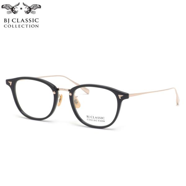 ブランド名：BJ CLASSIC COLLECTION ( BJクラシックコレクション )型番：COM-548 NT 1-1a 49サイズフレームカラー：ブラック/ゴールドレンズ:デモレンズ鼻パッドの調整：可能レンズシェイプ分類：ウェリント...
