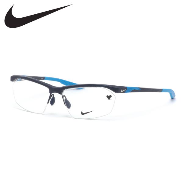 ブランド名：ナイキ ( NIKE )型番：7404LB 410 59サイズフレームカラー：マットミッドナイトネイビーレンズ:デモレンズ鼻パッドの調整：可能レンズシェイプ分類：スクエアフレームタイプ分類：ナイロール、ブローフレーム材質：プラス...