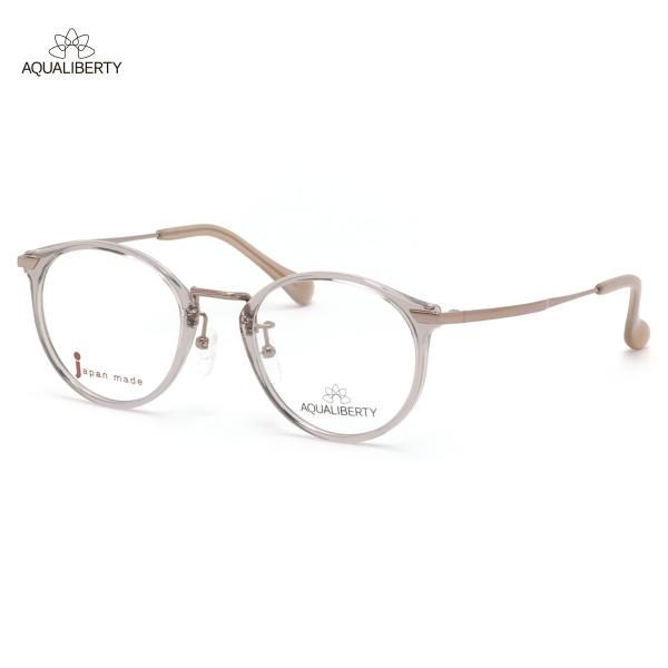 ブランド名：アクアリバティ ( AQUALIBERTY )型番：AQ22503 GR 48サイズフレームカラー：クリアグレーレンズ:デモレンズ鼻パッドの調整：可能レンズシェイプ分類：ボストンフレームタイプ分類：フルリム、コンビネーションフレ...
