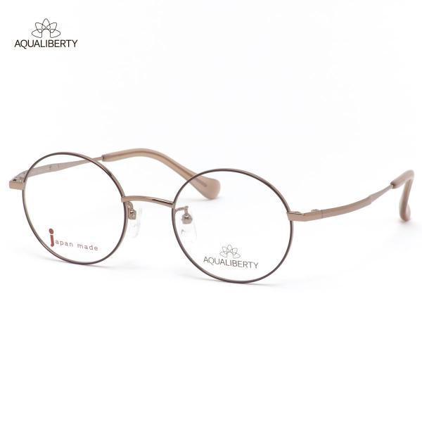 ブランド名：アクアリバティ ( AQUALIBERTY ) 型番：AQ22507 BR 47サイズ フレームカラー：ブラウン レンズ:デモレンズ 鼻パッドの調整：可能 レンズシェイプ分類：ラウンド フレームタイプ分類：フルリム フレーム材質...