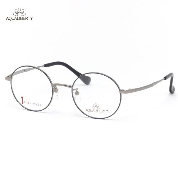 ブランド名：アクアリバティ ( AQUALIBERTY ) 型番：AQ22507 NV 47サイズ フレームカラー：ネイビー レンズ:デモレンズ 鼻パッドの調整：可能 レンズシェイプ分類：ラウンド フレームタイプ分類：フルリム フレーム材質...