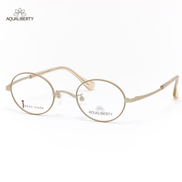 ブランド名：アクアリバティ ( AQUALIBERTY ) 型番：AQ22510 BE 45サイズ フレームカラー：ベージュ/マットゴールド レンズ:デモレンズ 鼻パッドの調整：可能 レンズシェイプ分類：オーバル フレームタイプ分類：フルリ...