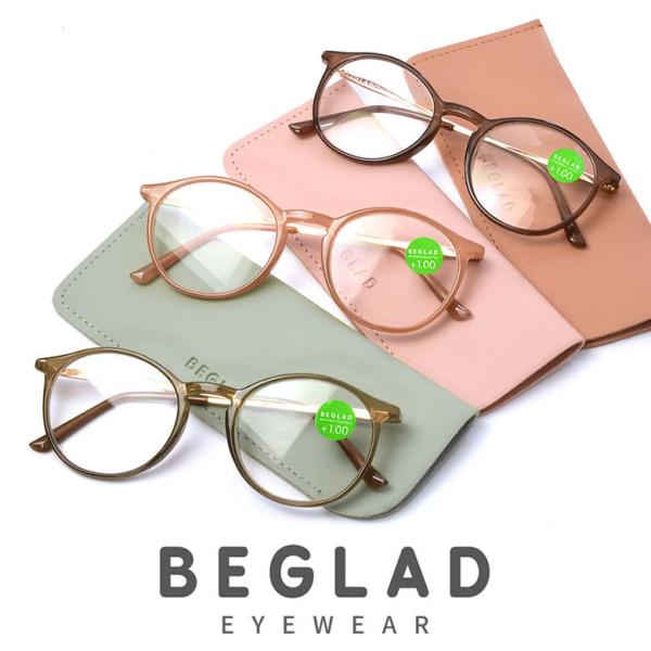 ブランド名：ビグラッド ( BEGLAD ) 型番：BE1020 フレームカラー：全3色（ブラウン、グリーン、ピンク） レンズカラー：-- 鼻パッドの調整：不可 可視光線透過率：度数：+1.00,+1.50,+2.00,+2.50 レンズシ...