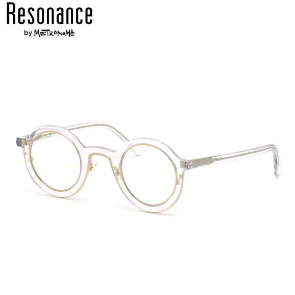 ブランド名：Resonance by METRONOME ( レゾナンス バイ メトロノーム )型番：BIMBER C2 44サイズフレームカラー：クリア/ゴールドレンズカラー：--紫外線カット率：--可視光線透過率：--鼻パッドの調整：可...