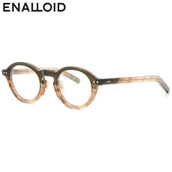 ブランド名：エナロイド ( ENALLOID )型番：CILLA 116 45サイズフレームカラー：オリーブグラディエントレンズ:デモレンズ鼻パッドの調整：可能レンズシェイプ分類：オーバルフレームタイプ分類：フルリムフレーム材質：プラスチッ...