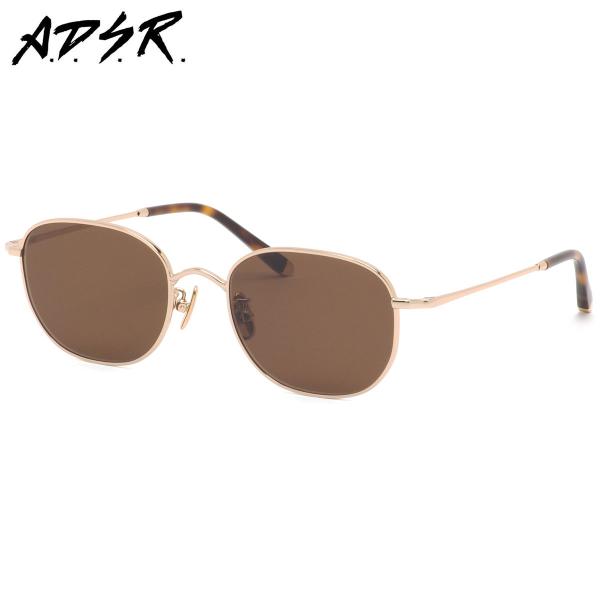 ブランド名：A.D.S.R. ( エーディーエスアール )型番：EUGENE 01A 51サイズフレームカラー：ゴールドレンズカラー：ブラウン紫外線カット率：99%以上可視光線透過率：14%鼻パッドの調整：可能レンズシェイプ分類：ウェリント...