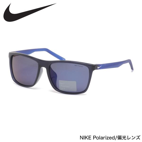 ブランド名：ナイキ ( NIKE )型番：FD1885 410 59サイズフレームカラー：ネイビーレンズカラー：ポラライズドブルーミラー(偏光レンズ)紫外線カット率：99%以上可視光線透過率：14%鼻パッドの調整：不可レンズシェイプ分類：ウ...