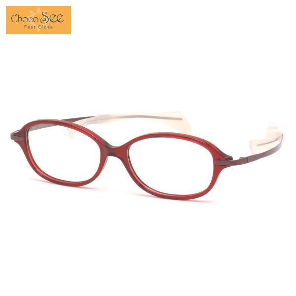 ブランド名：チョコシー ( Choco See ) 型番：FG24510 RE 52サイズ フレームカラー：レッド レンズ:デモレンズ 鼻パッドの調整：不可 レンズシェイプ分類：オーバル フレームタイプ分類：フルリム、コンビネーション フレ...