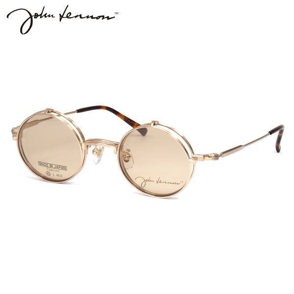 ブランド名：ジョンレノン ( John Lennon )型番：JL-1111 1 43サイズフレームカラー：ヘアラインゴールドレンズ:デモレンズ鼻パッドの調整：可能レンズシェイプ分類：ラウンドフレームタイプ分類：フルリム、跳ね上げフレーム材...