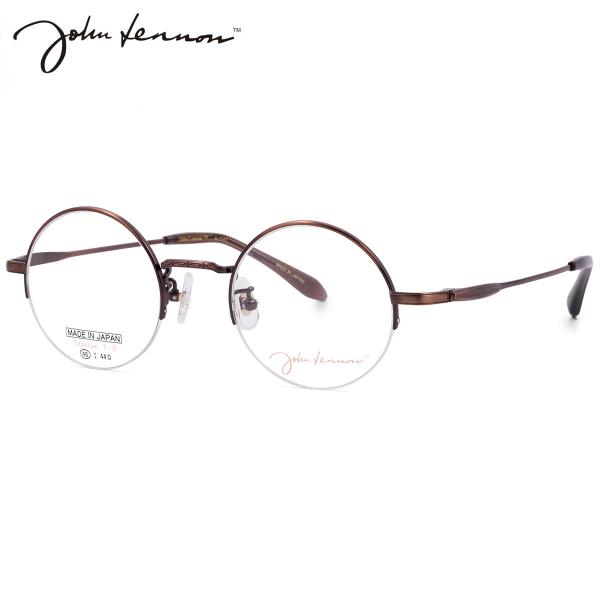 ブランド名：ジョンレノン ( John Lennon )型番：JL-1141 1 46サイズフレームカラー：へアラインブラウンレンズ:デモレンズ鼻パッドの調整：可能レンズシェイプ分類：ラウンドフレームタイプ分類：ナイロールフレーム材質：チタ...