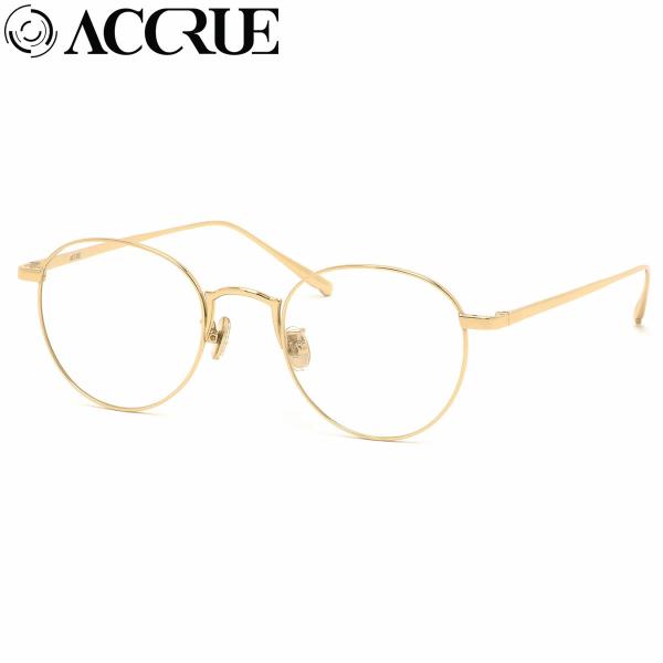 ブランド名：アクル ( ACCRUE )型番：Kundera GD 48サイズフレームカラー：ゴールドレンズ:デモレンズ鼻パッドの調整：可能レンズシェイプ分類：ボストンフレームタイプ分類：フルリムフレーム材質：メタルおすすめの性別：ユニセッ...