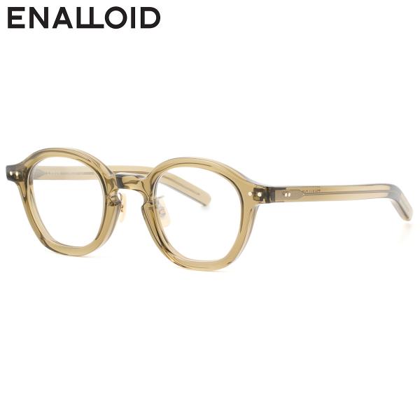ブランド名：エナロイド ( ENALLOID )型番：LABOR 225 44サイズフレームカラー：カーキクリアレンズ:デモレンズ鼻パッドの調整：可能レンズシェイプ分類：ウェリントンフレームタイプ分類：フルリムフレーム材質：プラスチックおす...