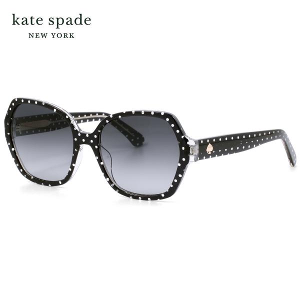 ブランド名：ケイトスペード ( kate spade )型番：LAYNE2/G/S 7RM/9O 57サイズフレームカラー：ドットパターンブラックレンズカラー：グレーグラディエント紫外線カット率：99%以上可視光線透過率：12%鼻パッドの調...