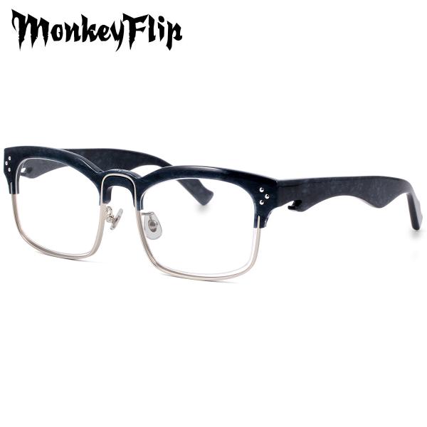 ブランド名：モンキーフリップ ( Monkey Flip )型番：禊 C4 54サイズフレームカラー：ブルーグレー/マットシルバーレンズ:デモレンズ鼻パッドの調整：可能レンズシェイプ分類：スクエアフレームタイプ分類：ナイロール、コンビネーシ...