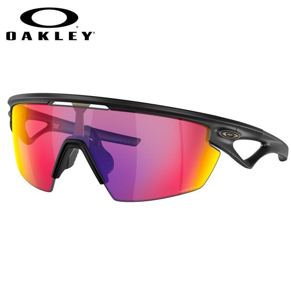 ブランド名：オークリー ( OAKLEY )型番：OO9403 03 136サイズフレームカラー：マットブラックレンズカラー：プリズムロード紫外線カット率：99%以上可視光線透過率：17%鼻パッドの調整：可能レンズシェイプ分類：その他フレー...