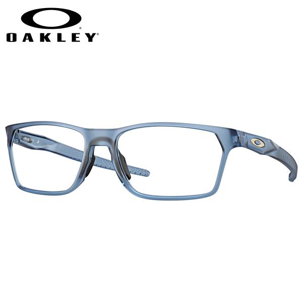 ブランド名：オークリー ( OAKLEY )型番：OX8174F 09 56サイズフレームカラー：マットトランスパレントアビスレンズ:デモレンズ鼻パッドの調整：可能レンズシェイプ分類：スクエアフレームタイプ分類：フルリムフレーム材質：プラス...