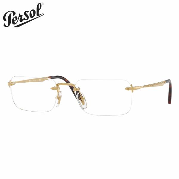 ブランド名：ペルソール ( Persol )型番：PO1030V 515 57サイズフレームカラー：ゴールドレンズ:デモレンズ鼻パッドの調整：可能レンズシェイプ分類：スクエアフレームタイプ分類：ツーポイントフレーム材質：メタルおすすめの性別...