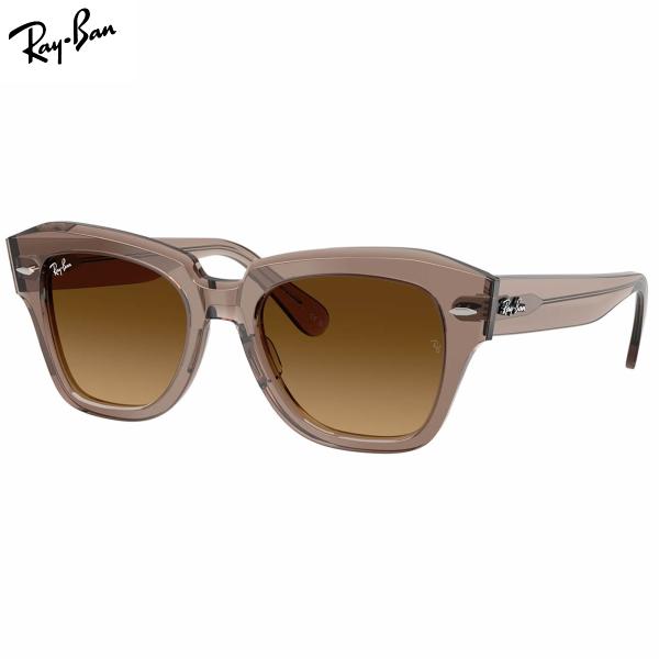 ブランド名：Ray-Ban ( レイバン )型番：RB2186 682785 49サイズフレームカラー：トランスペアレントライトブラウンレンズカラー：グラディエントブラウン紫外線カット率：99%以上可視光線透過率：13.8%鼻パッドの調整：...