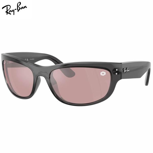 ブランド名：Ray-Ban ( レイバン )型番：RB2289 14543E 63サイズフレームカラー：トランスペアレントブラックレンズカラー：ポーラーピンク（偏光・ミラー）紫外線カット率：99%以上可視光線透過率：28.85%鼻パッドの調...