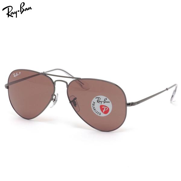 ブランド名：Ray-Ban ( レイバン ) 型番：RB3689 004/AF フレームカラー：ガンメタル レンズカラー：バイオレットポラライズド 紫外線カット率：99%以上 可視光線透過率：14.3％ 鼻パッドの調整：可能 レンズシェイプ...