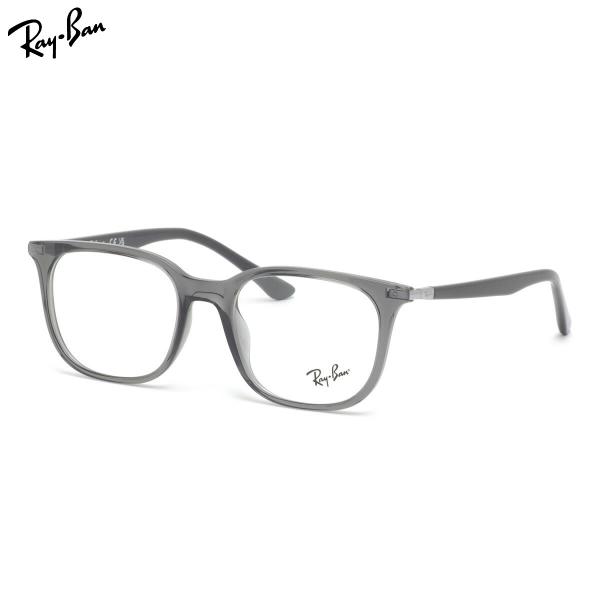 ブランド名：Ray-Ban ( レイバン )型番：RX7211F 8205 53サイズフレームカラー：トランスパレント/グレーレンズ:デモレンズ鼻パッドの調整：不可レンズシェイプ分類：ウェリントンフレームタイプ分類：フルリムフレーム材質：プ...