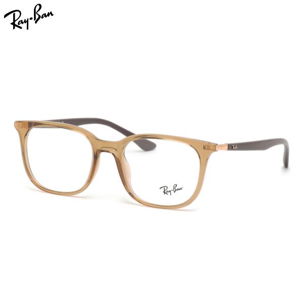 ブランド名：Ray-Ban ( レイバン )型番：RX7211F 8207 53サイズフレームカラー：トランスパレント/ブラウンレンズ:デモレンズ鼻パッドの調整：不可レンズシェイプ分類：ウェリントンフレームタイプ分類：フルリムフレーム材質：...