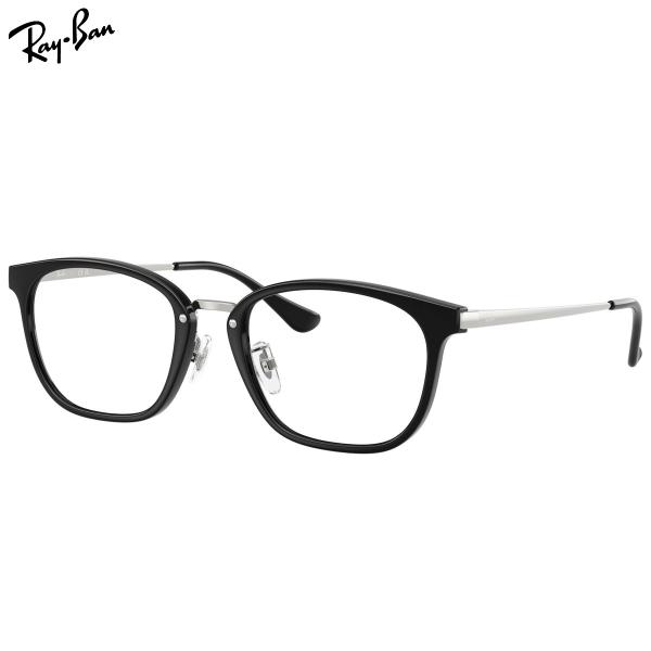 ブランド名：Ray-Ban ( レイバン )型番：RX7247D 5753 51サイズフレームカラー：ブラック/シルバーレンズ:デモレンズ鼻パッドの調整：不可レンズシェイプ分類：ウェリントンフレームタイプ分類：フルリム、コンビネーションフレ...