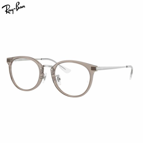 ブランド名：Ray-Ban ( レイバン )型番：RX7266D 8125 49サイズフレームカラー：トランスペアレントグレーレンズ:デモレンズ鼻パッドの調整：可能レンズシェイプ分類：ラウンドフレームタイプ分類：フルリム、コンビネーションフ...