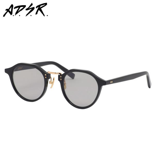 ブランド名：A.D.S.R. ( エーディーエスアール )型番：SATCHMO 01G 47サイズフレームカラー：ブラックレンズカラー：ライトグレー紫外線カット率：99%以上可視光線透過率：40%鼻パッドの調整：可能レンズシェイプ分類：ボス...