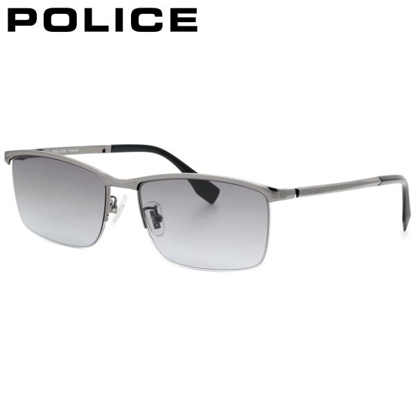 ブランド名：ポリス ( POLICE )型番：SPLT67J 0568 56サイズフレームカラー：シャイニーガンメタルレンズカラー：グレーグラデーション紫外線カット率：99%以上可視光線透過率：20%鼻パッドの調整：可能レンズシェイプ分類：...