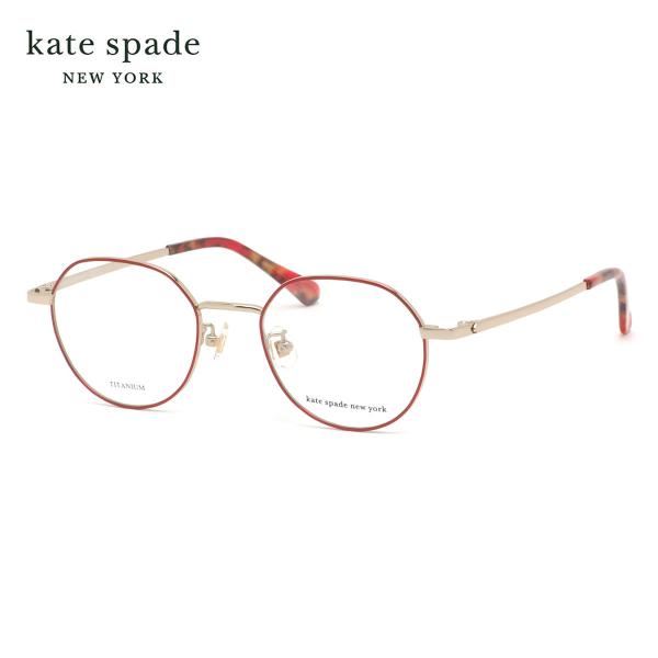 ブランド名：ケイトスペード ( kate spade )型番：TABIA/F C9A 49サイズフレームカラー：レッド/ライトゴールドレンズ:デモレンズ鼻パッドの調整：可能レンズシェイプ分類：ボストンフレームタイプ分類：フルリムフレーム材質...