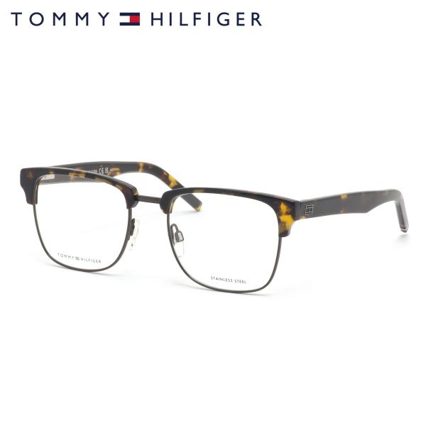 ブランド名：トミーヒルフィガー ( TOMMY HILFIGER )型番：TH1988 086 54サイズフレームカラー：デミ/マットガンメタルレンズ:デモレンズ鼻パッドの調整：可能レンズシェイプ分類：ウェリントンフレームタイプ分類：フルリ...