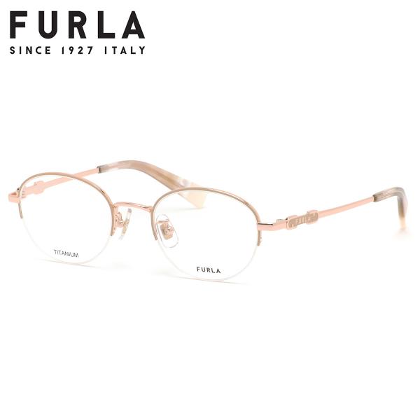 ブランド名：フルラ ( FURLA )型番：VFU859J 02AM 48サイズフレームカラー：ピンクベージュ/ピンクゴールドレンズ:デモレンズ鼻パッドの調整：可能レンズシェイプ分類：ボストンフレームタイプ分類：ナイロールフレーム材質：チタ...