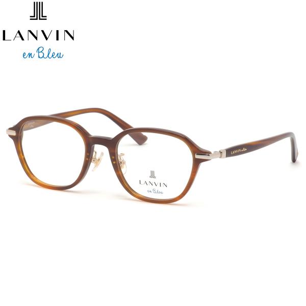 ブランド名：ランバンオンブルー ( LANVIN en Bleu )型番：VLB033J 09N3 49サイズフレームカラー：クリアブラウンデミレンズ:デモレンズ鼻パッドの調整：可能レンズシェイプ分類：ウェリントンフレームタイプ分類：フルリ...