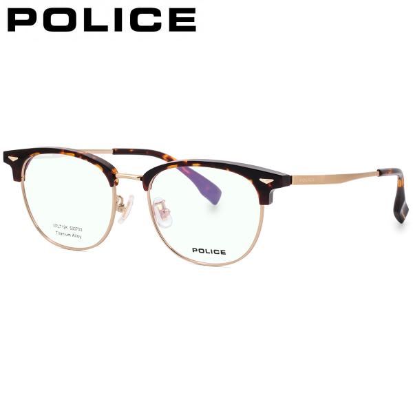 ブランド名：ポリス ( POLICE )型番：VPLT12K 0703 53サイズフレームカラー：ハバナ/ゴールドレンズ:デモレンズ鼻パッドの調整：可能レンズシェイプ分類：ウェリントンフレームタイプ分類：フルリム、コンビネーションフレーム材...