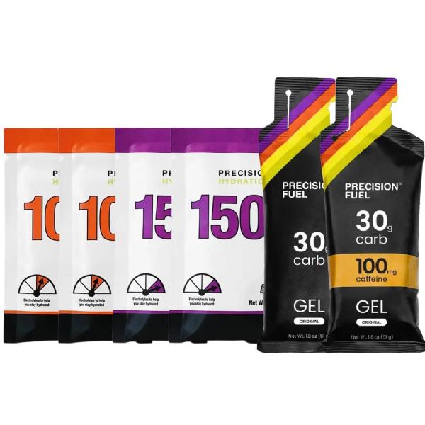 【特徴】PRECISION FUEL &amp; HYDRATIONが提供する、マラソンをはじめとする持久力走に優れたセットになります　※ジェルはタイムに応じて増減（調整）してくださいセット内容：強力な電解質ドリンクミックス［PH 1000...