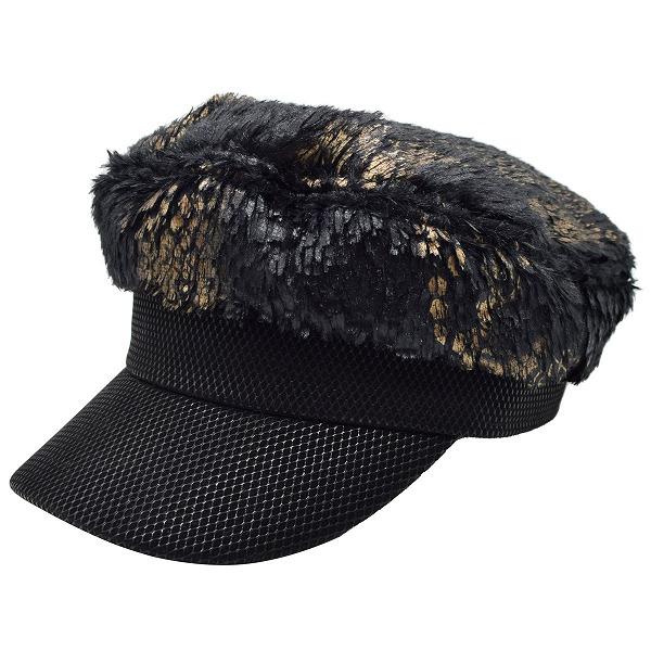 【品番】SB1820【詳細】1890年創業のドイツ名門老舗メーカー「SEEBERGER(シーバーガー/セーベルガー)」。全面にフェイクファー素材があしらわれたマリンキャップ。所々には光沢のあるゴールドのフェイクファーが使用され、ダイナミック...