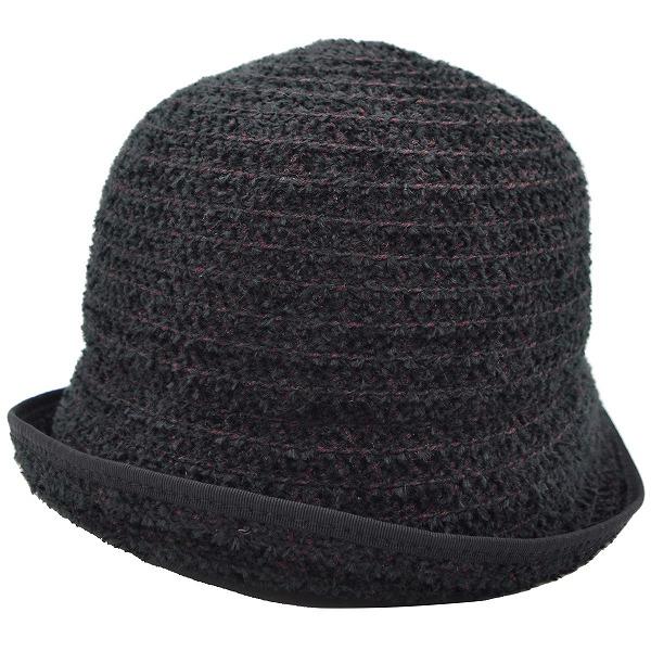 【品番】7E406【詳細】黒色の中に渦巻き状に入った差し色がオシャレなレディースハット。柔らかいので折りたたんで持ち運びができます。かぶりたい時にさっとかぶれて、必要ないときはコンパクトに収納。スベリ内側の面ファスナーでサイズ調整できるので...