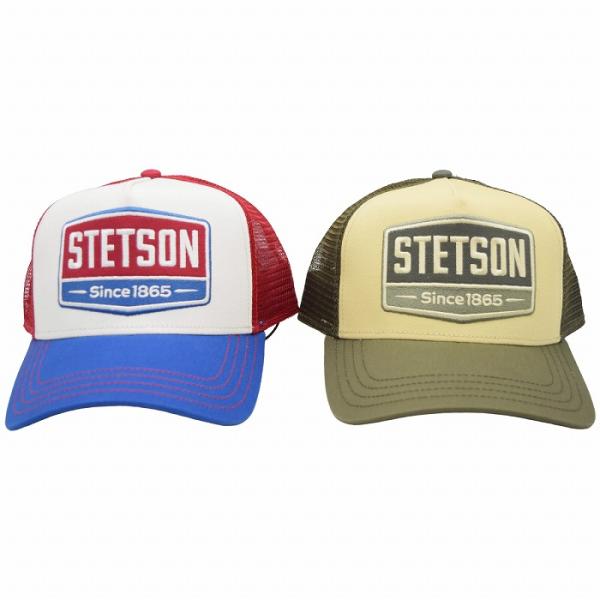【品番】ST256【詳細】アメリカ最古の帽子ブランド「STETSON（ステットソン）」のトラッカーキャップ。アメリカのトラック運転手に愛されたクラシックスタイル。本場アメリカのガソリンスタンドスタッフの帽子をモチーフに、フロント部分の刺繍で...