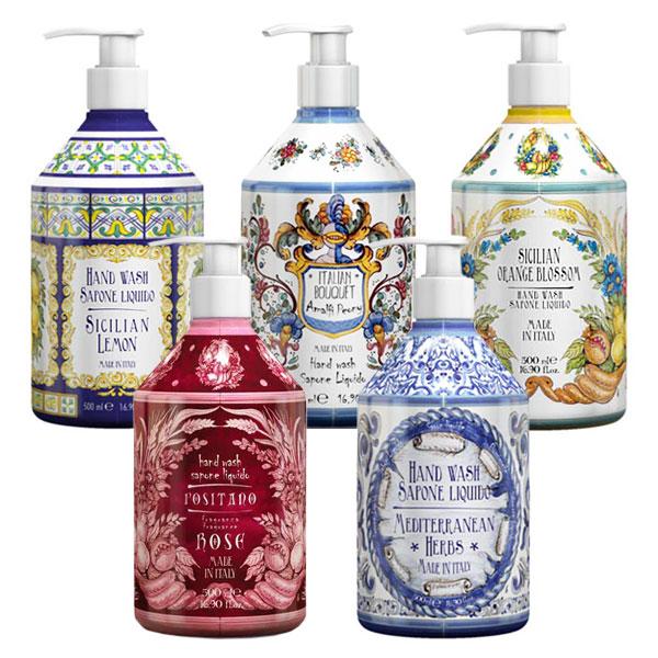 イタリアのマヨルカ焼きの柄をモチーフにしたLe Maioliche（ル・マヨルカ）シリーズ。女性や女友達への贈り物にも喜ばれそうなおしゃれなデザインです。アロエの美肌作用とクエン酸のph調整作用により、潤いを適度に残しながら洗い上げます。イ...