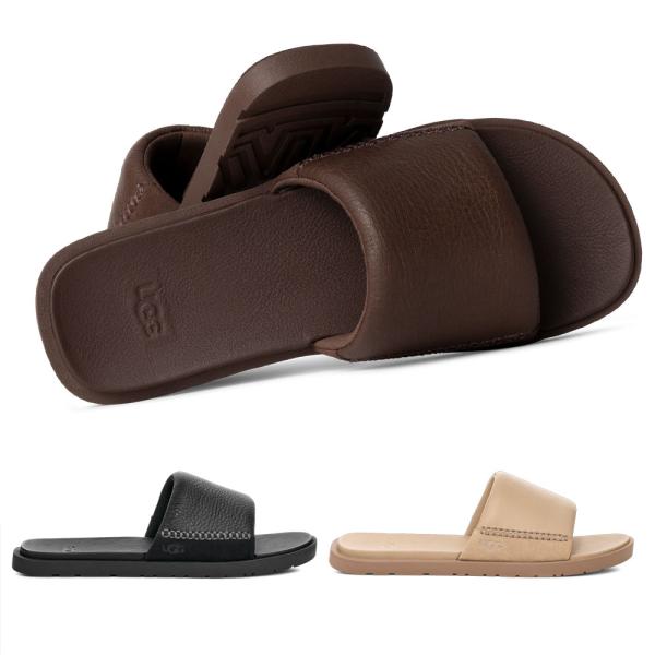 ■ブランドUGG（アグ）■商品名Seaside II Slide■商品説明Seaside Slide II でレザーの贅沢さを堪能してください。滑らかなフットベッドからパッド入りのストラップまで、フルグレインレザーが柔らかさであなたを包みま...