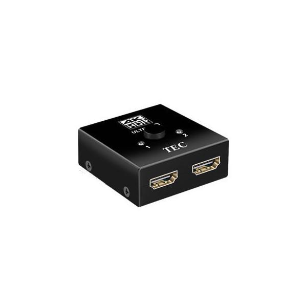 2通りの接続方法に対応する「HDMI切替器  THDSW2W-4K60」です。4K60fps HDRの伝送をサポート。一つの出力機器を2つのディスプレイ機器いずれかに切替出力、または、一つのディスプレイ機器に2台の機器のいずれかを切替出力し...