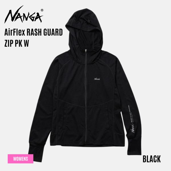 【NANGA】レディース 水陸両用ジップアップラッシュガード夏の多彩なシーンに対応する、レディース向けのジップアップラッシュガードがNANGAより登場しました。このラッシュガードは、高い紫外線カット率（UPF50+）、優れた吸水速乾性、軽量...